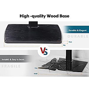 FITUEYES Floor TV Stand Tall Corner TV Stands for Most TVs up to 70 Inch Swivel TV Mount Stand with Height Adjustable Shelf Upgrade Sturdy Wood Base