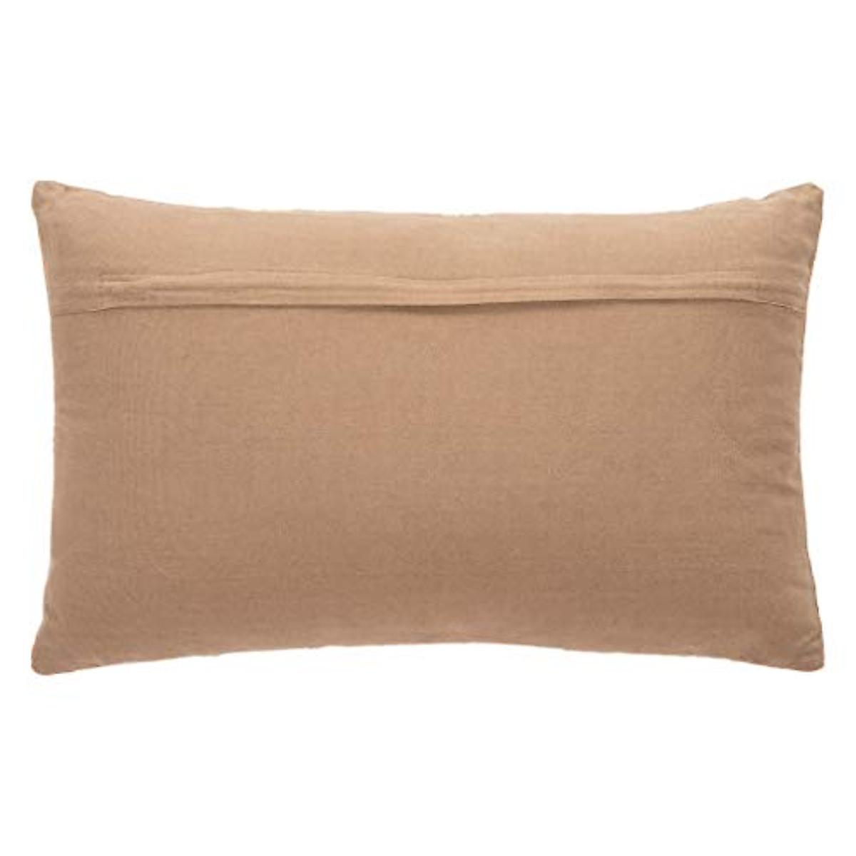 Safavieh Home Collection Hannia Abstract Brown and Bronze Foil 12 x 20-inch Decorative Throw Pillow, 12"x22"