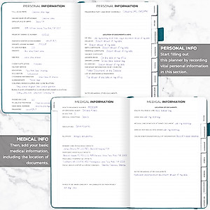 Clever Fox End of Life Planner – Final Arrangements Organizer for Beneficiary, Will Preparation, Last Wishes & Funeral Planning, A5 (Dark Teal)