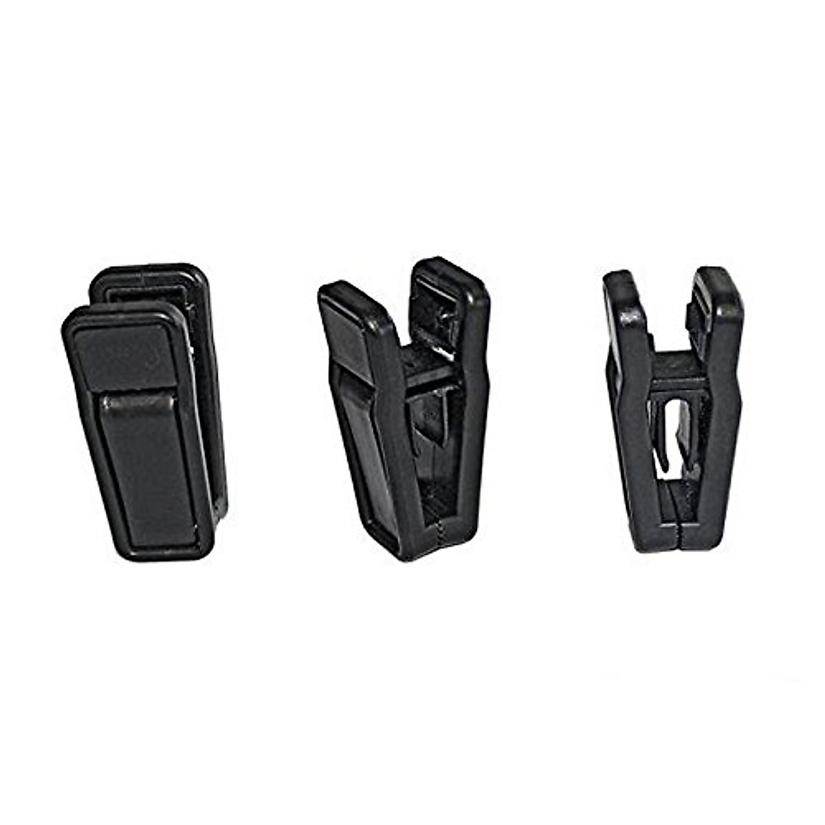 erioctry Plastic Hanger Clips- Black Slim-line Set 20 Pack Pants Hanger Clips, Strong Pinch Grip Clips for Use with Slim-line Clothes Hangers, Finger Clips for Velvet Hangers