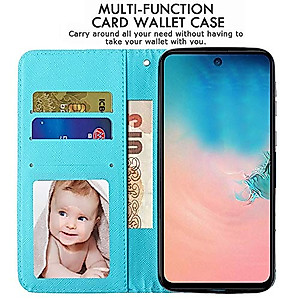 XYX Wallet Case for iPod Touch 7th/6th/5th Generation, Colorful Painted Pattern PU Leather Flip Case Kickstand with Wrist Strap, Marble