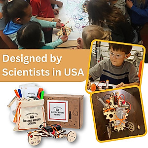 Tinkering Labs Robotics Engineering Kit | Designed by Scientists in USA | 50+ Parts | 10+ STEM Projects For Kids 8-12 | Learn Electronics, Science | Grow Creativity, Grit | Great DIY Inventor Toy Gift