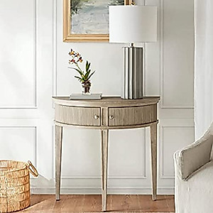 MARTHA STEWART Console Table for Entryway with Storage Farmhouse Living Room Furniture Décor, 31" W x 14" D x 30" H, Reclaimed Greige
