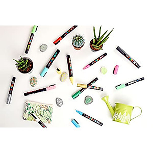 Uni-posca Paint Marker Pen - Extra Fine Point - Set of 12 (PC-1M12C)