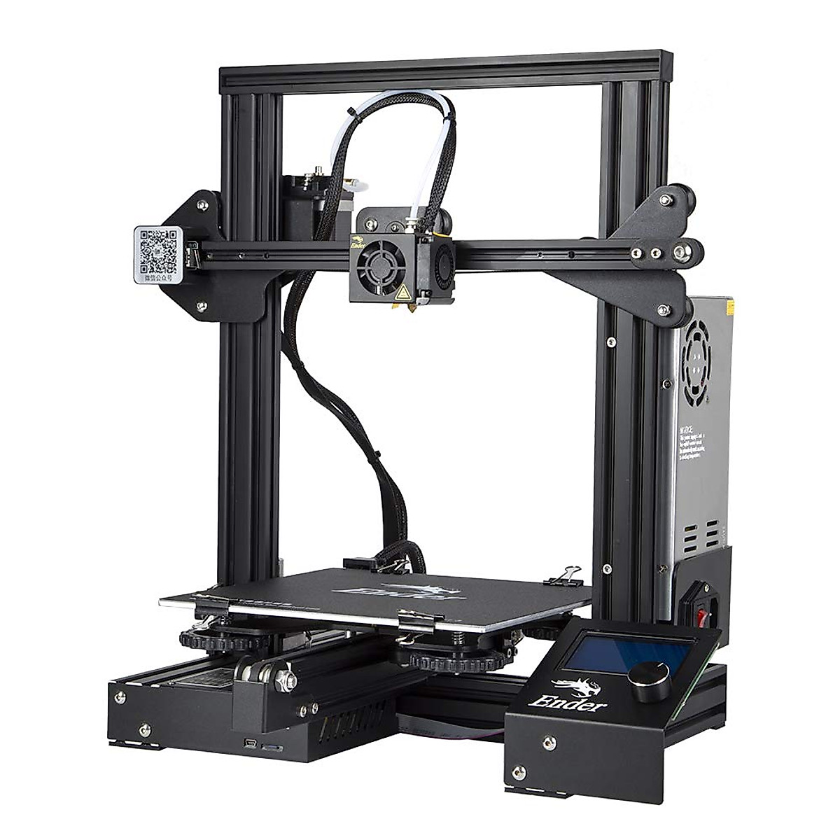 Comgrow Creality Ender 3 3D Printer and 2PCS Upgraded Tempered Glass Plate with Bed Clips 235 * 235mm