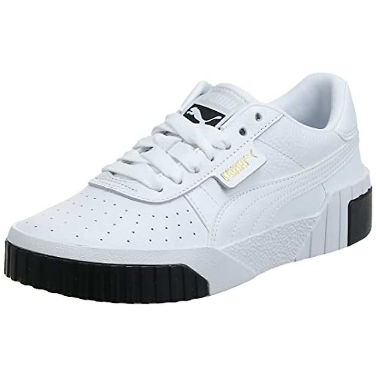 PUMA Women's CALI Sneaker White Black, 9 M US