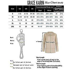 GRACE KARIN Women 2023 Fall Winter Zip Up Sweater Cardigan Long Sleeve Chunky Knit Sweater Jacket with Pockets S Dark Army Green