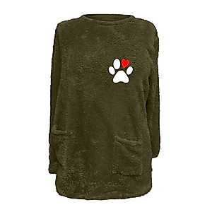 Black of Friday Deals 2023, Best Cyber of Monday Deals, Womens Fall Fashion 2023, Fuzzy Fleece Sweatshirts Winter Warm Thicken Shaggy Sherpa Pullover Tops Deals of the Day Lightning Deals Today Prime