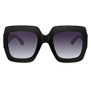 STORYCOAST Oversized Square Sunglasses Womens Retro Shades Luxury Big Sun Glasses UV400 Protection S0178