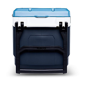 IGLOO Outdoor Maxcold Latitude 90 Cool Box, Gris foncé/Bleu, 85 Liter