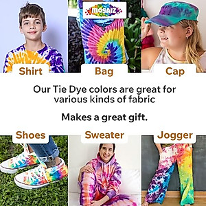 Mosaiz Tie Dye Kit, Tie Dye Party Kit for Adults and Large Groups, Permanent Fabric Dye Art Set, Spray Tie Dye for Creative Activities and DIY for Kids, Pre Filled, Non Toxic, Easy to Use, No Mess