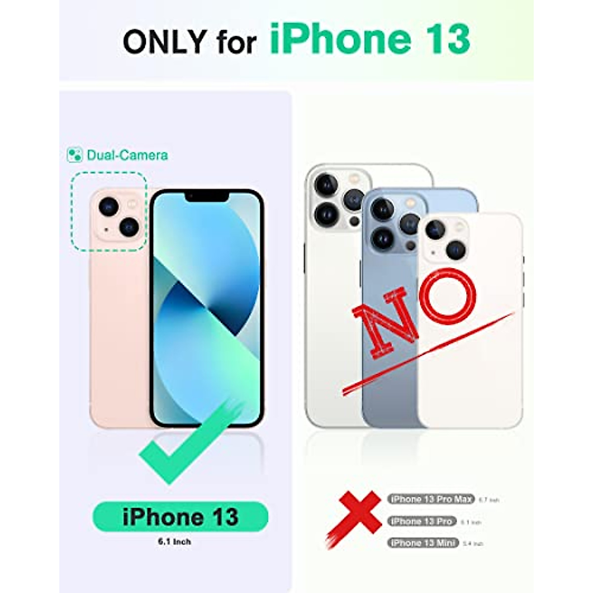 TUCCH Case for iPhone 13 Wallet Case 5G, [Card Holder] Slots Folio PU Leather Cover, Kickstand Flip Case with [TPU Shockproof Interior Case] Compatible with iPhone 13 6.1-inch 2021, Brown & Dark Blue