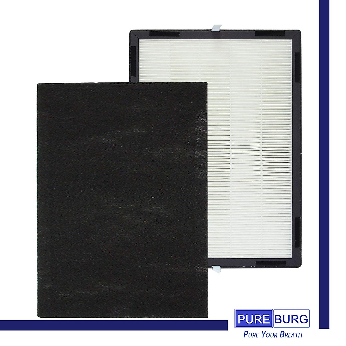 PUREBURG HP700 Replacement True HEPA Filter Set Compatible with Hunter H-HF700-VP H-PF700 Fits Hunter HP700 Medium Console Air Purifier