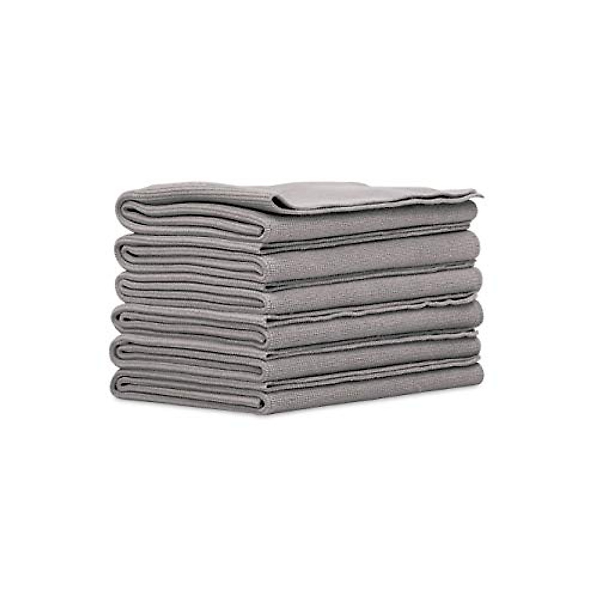 Griot's Garage 14902 Microfiber Edgeless Towels (Set of 6),Grey,16" x 16"