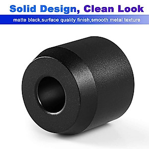 Caudblor 2Pcs Men's Shaving Safety Razor Stand, Premium Aluminum Alloy Matte Black Retro Double Edged Razor Holder for Men Women, Simple Small Long Handle DE Razor Base Tool, Cute Shaver Accessories