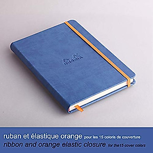 Rhodia Rhodiarama Webnotebook - Lined 96 Sheets - 5 1/2 x 8 1/4 - Sapphire Cover