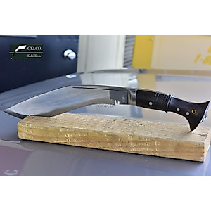 GK&CO. Kukri House Authentic Knife-12 Blade World War II 'The Survival Alive' Kukri/Khukuri Full Tang with Black Leather Sheath-Handmade in Nepal -Warehoused & Ship from USA…