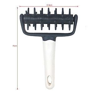 Pizza Dough Docker Docker Dough Bubble killer Time-Saver Pizza Dough Roller Docker Dough Blistering Killer (Red)