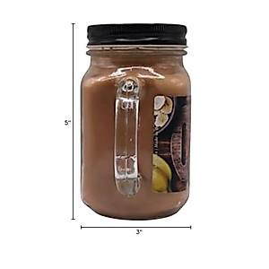 Mountain Kettle Wax Jar Candle with Banana Bread - Scented Candle -Christmas Day - Fall Decor Anxiety & Stress Relief Burns up to 60 to 80 Hours