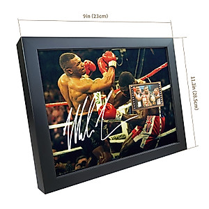 sufenvera Signed Mike Tyson Boxing Fan Photo Gifts 10x8 Inch,Mike Tyson Memorabilia Film Picture Framed Poster Decor