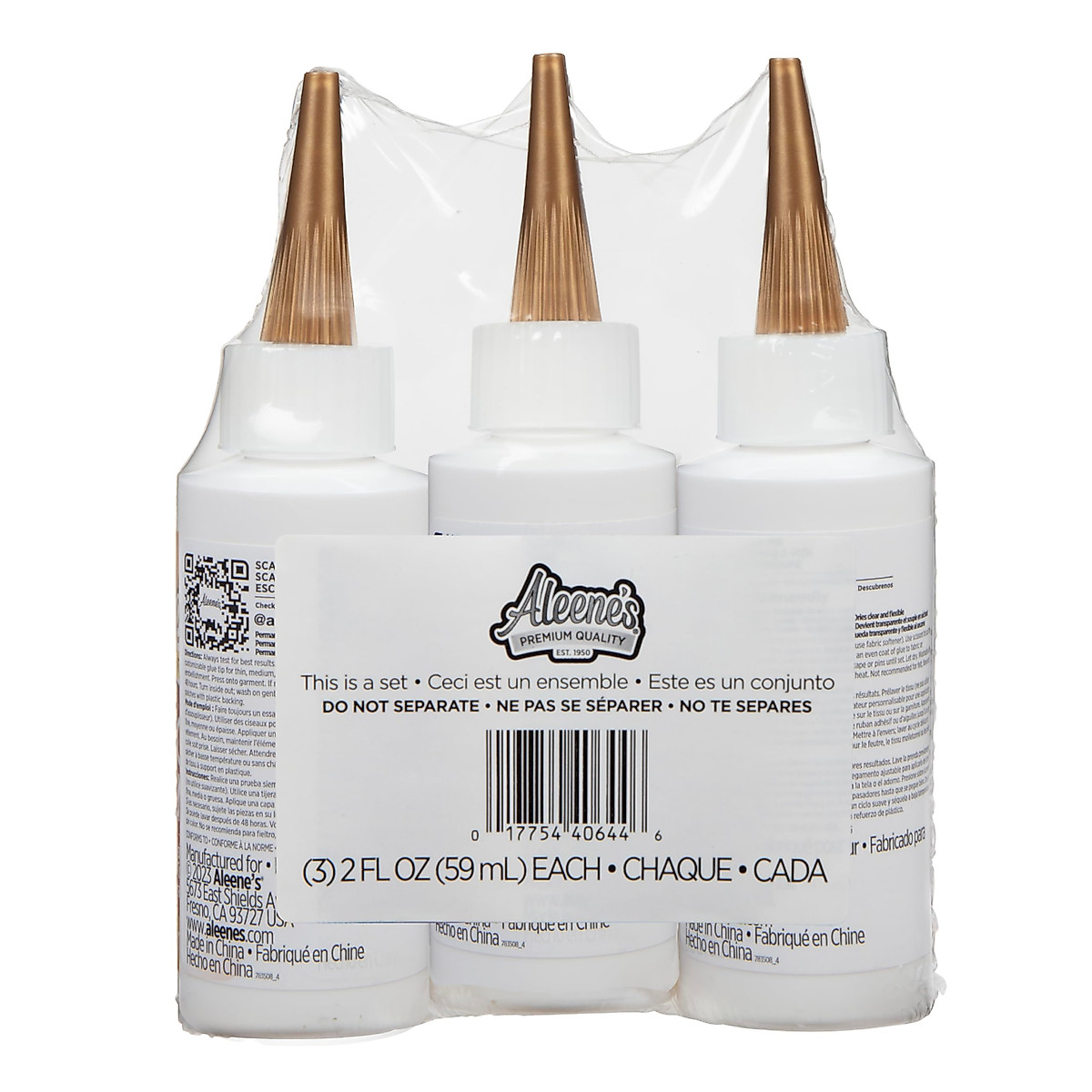 Aleene's Fusion Fabric Glue, 2 Fl Oz - 3 Pack, Clear