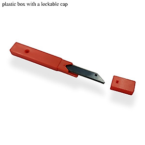 GWEITOOL Utility Knife Retractable with 30 Degree Black SK2 Steel Blades 9mm,Cutting Knife with Snap-Off Blade Container for Cutting Carboard,Boxes and Home,Office,Craft Use