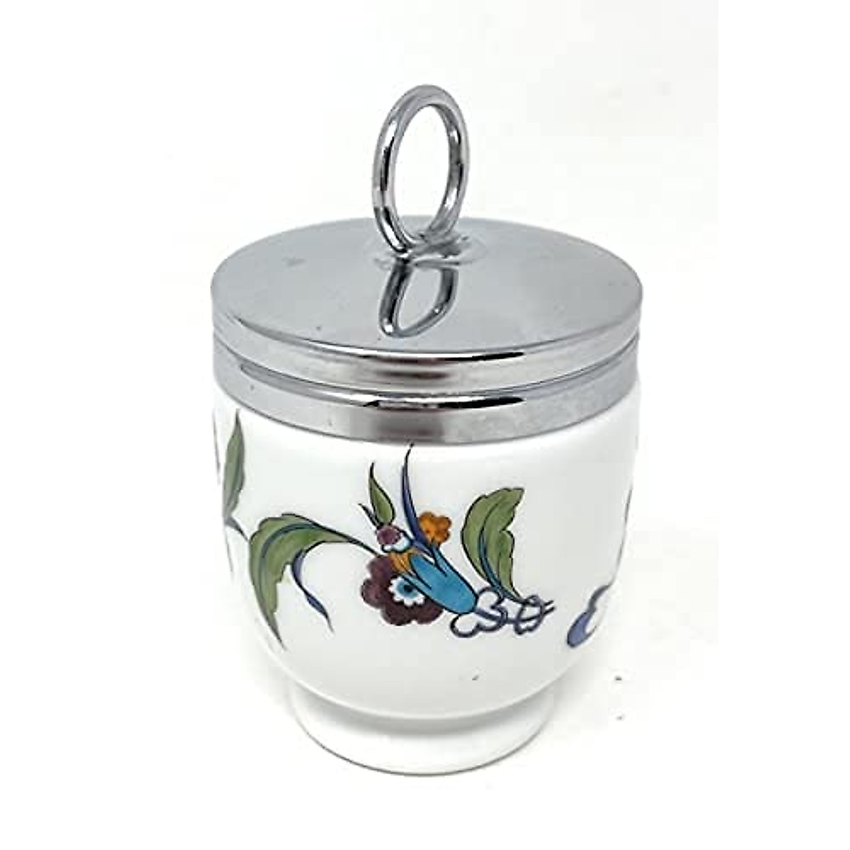 Royal Worcester Palmyra Porcelain Made In England Single Egg Coddler Poacher