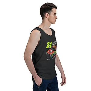 William Byron 24 Men Sleeveless Garment Sport T-Shirt Athletic Undershirt Tank Top Shirt Quick Dry Men's Tee Black