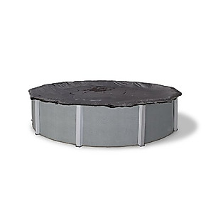 Blue Wave BWC608 Rugged Mesh Above Ground Pool Winter Cover, 24-FEET, Black