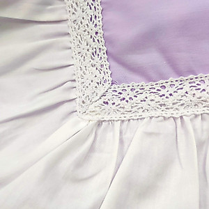 Brandream Girls Crib Bedding Sets White Purple Luxury Baby Nursery Bedding 4 Piece Ruffle Comforter Blanket Set, 100% Cotton