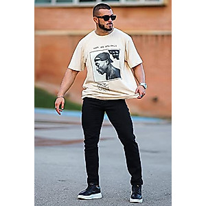 Slim Fit Jeans for Men Black Stretch Skinny Denim Pants Men Tapered Leg No Ripped 34