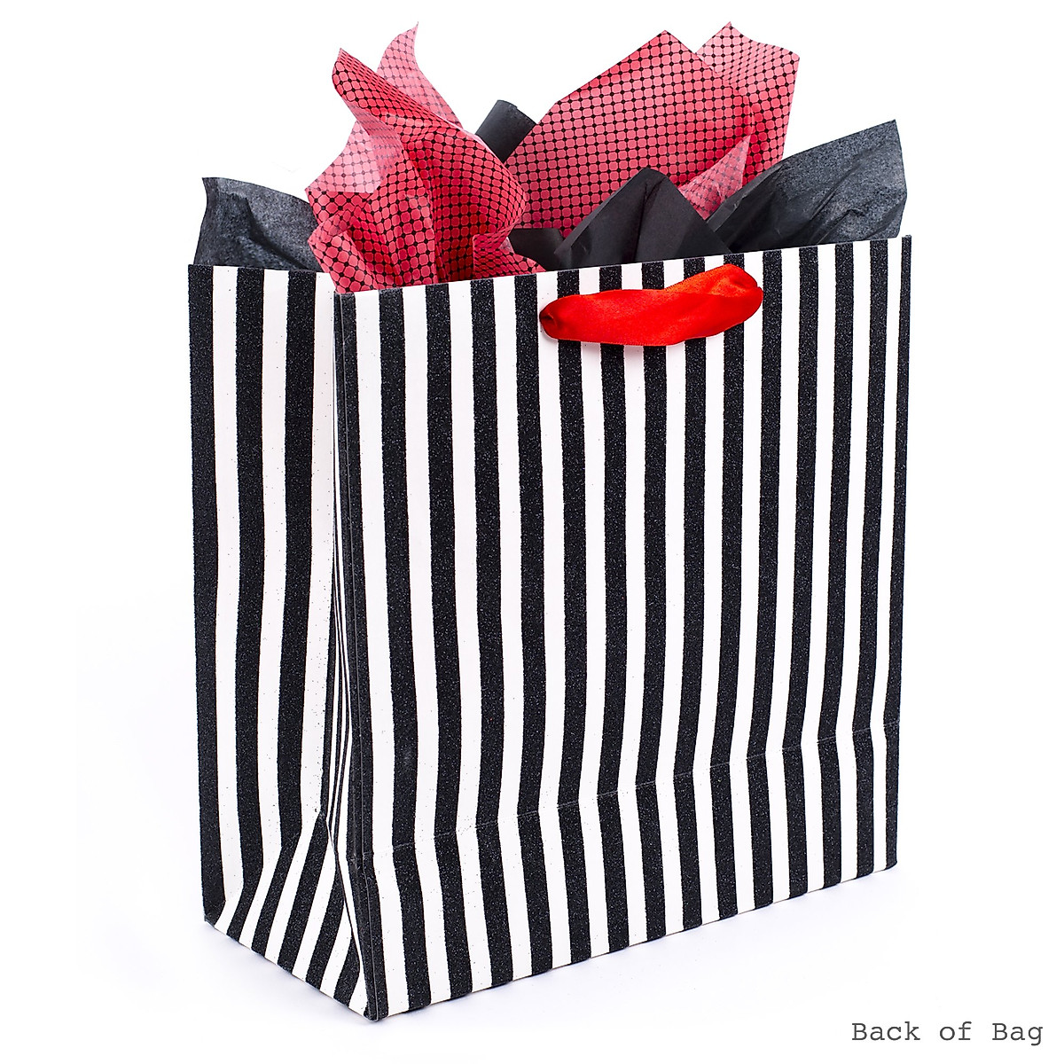 Hallmark Signature 10" Large Gift Bag with Tissue Paper (Red Bow) for Birthdays, Valentine's Day, Sweetest Day and More