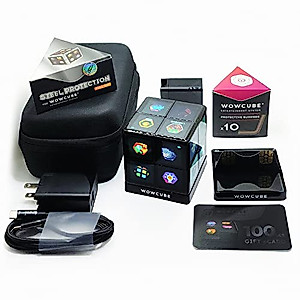 WOWCube System Black Edition - Puzzle Gaming Console, 40 Games and apps, STEM Certified