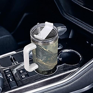 Death Dealer Viking On Horse 40OZ Tumbler Stainless Steel Travel Mug Water Bottle Car Cup Tea Cups with Lid White-style