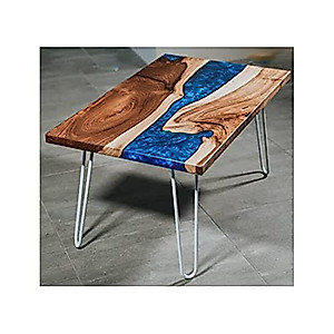 Epoxy Table, Epoxy Resin River Table, Live Edge Wooden Table, Natural Wood,Dining table, Natural Epoxy Table, Resin Table