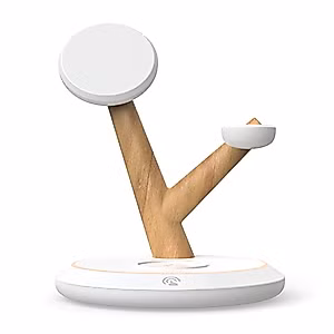 Productive Bee Tree Design Fast 3-in-1 Wireless Charging Station for iPhone 11/12/13, Pro, Pro Max, Mini, Apple Watch, AirPods2/Pro