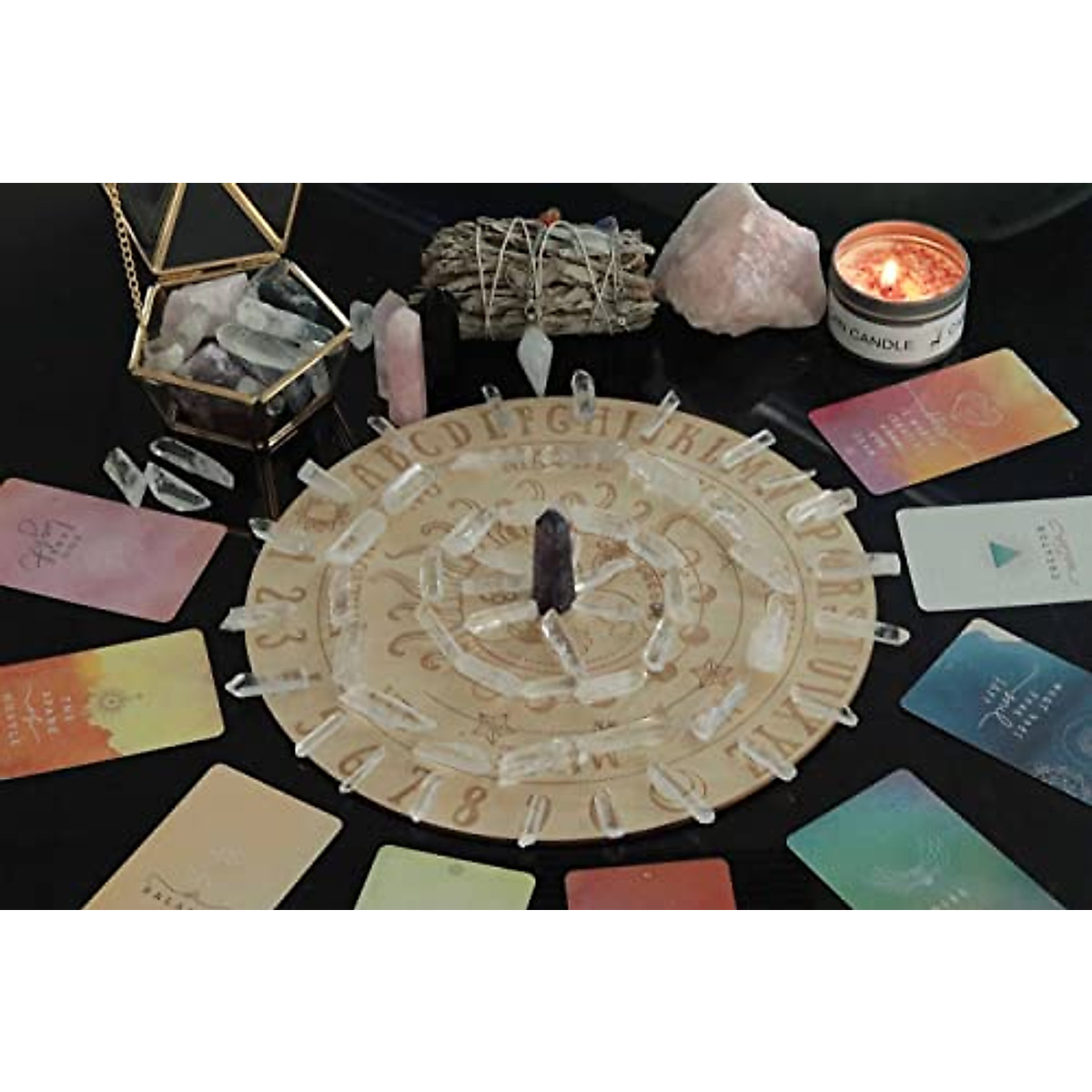 DUQGUHO Clear Quartz Crystals Points Bulk Healing Crystal Stones Irregular Shape Raw Quartz Points Crystal Wand for Jewelry Making Polishing Cabbing Reiki Energy Balance 0.4-1.18" 0.22 lb