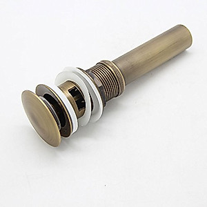 P8416-6 Bathroom Faucet Vessel Sink Pop up Bathroom Sink Drain Stopper with Overflow