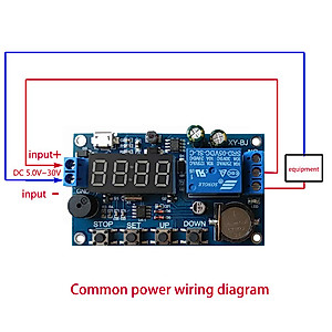 Acxico 1Pcs Real-time Timing Relay Module Switch Control Clock Synchronization Delay Timer Module 24H Timing 5 Time Periods