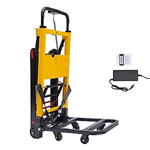 OCASAMI Electric Stair Climbing Hand Trucks 150kg/ 330.7lbs Stair Climbing Dolly Heavy Duty Folding Aluminum Alloy Tracked Climbing Cart for Moving, with Foot Brakes, 3 Speeds | US Stock
