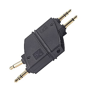 Airline Airplane Flight Headphone Adapter Converter Compatible with Bose QC3 QC15 QC20 QC25 QC35 AE2 AE2W Noise Cancelling Headphones (2pcs)