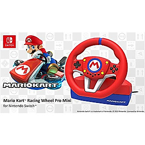Hori Nintendo Switch Mario Kart Racing Wheel Pro Mini By - Officially Licensed By Nintendo