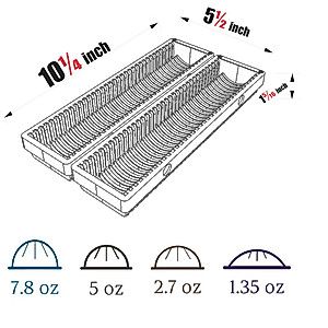 MAULEHUA Coffee Pod Drawer Organizer for Nespresso Vertuo Capsule,Coffee Capsule Storage Tray,Magnetic Connect Black-2Pack (2)