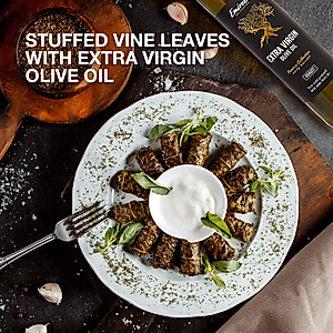 Emirelli Dolmas Stuffed Grape Leaves with Rice, Mediterranean Herbs in Extra Virgin Olive Oil – Super Tasty Ready to Eat Vegan Rolls - Traditional Turkish Recipe – Dolmades Can