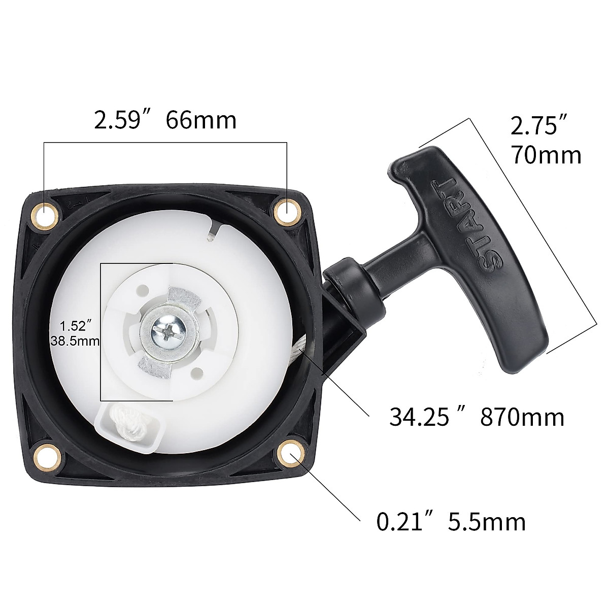 MTATCN Pull Starter Recoil Assembly Repalcement for Backpack Blower 150 BF 150 BT 350 BF 350 BT EB630 EB630(EPA) EB630RT EB630RT (EPA)