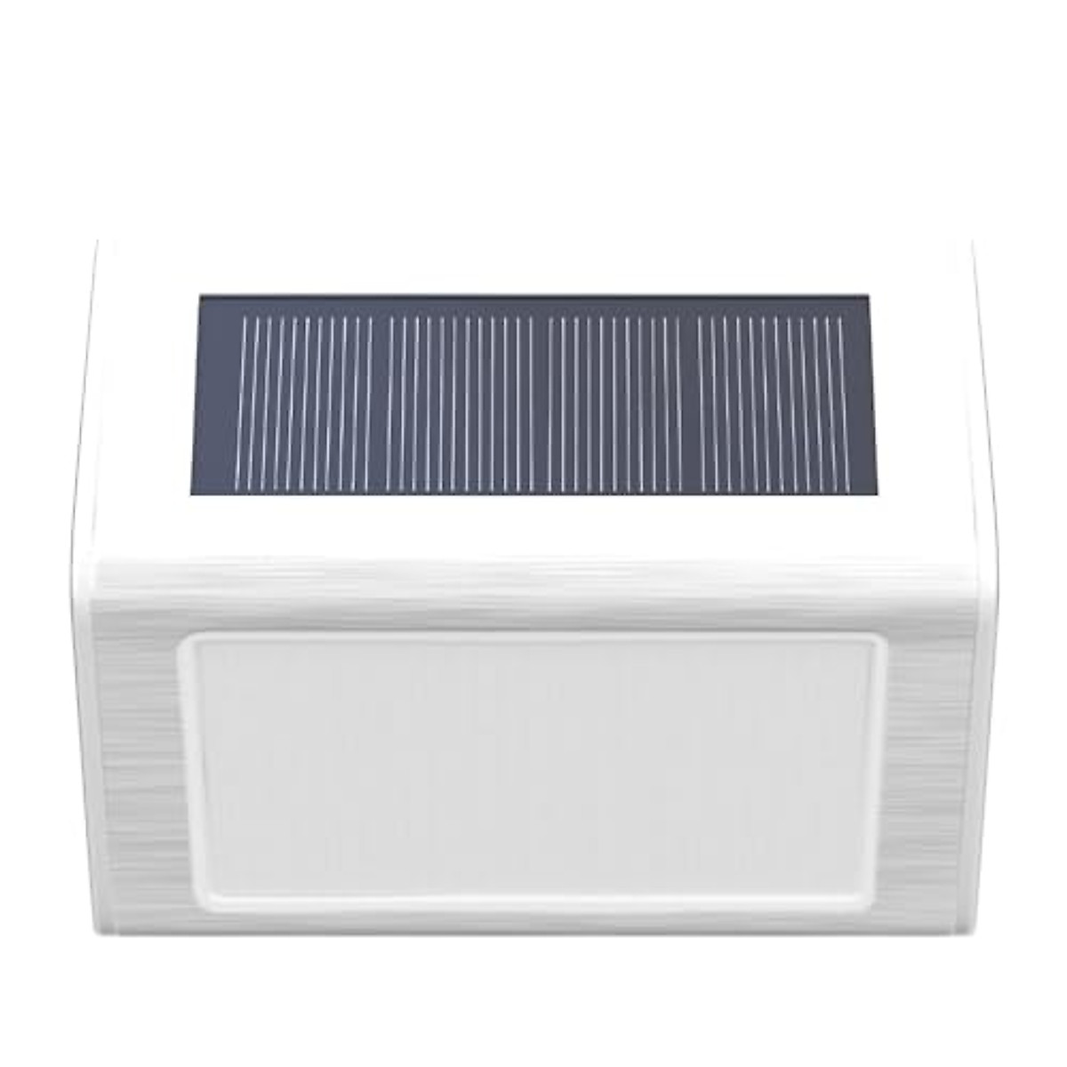 SEABLE Solar Step Light, Waterproof LED Solar Deck Lights Stainless Steel Solar Fence Lights for Garden Yard Patio Deck(Warm Light 2-Pack)