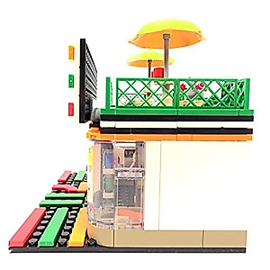 General Jim's 'Gulp & Go' Modular Convenience Store & Gas Station Building Blocks Set - 320 Piece Creator Street Bricks Kit