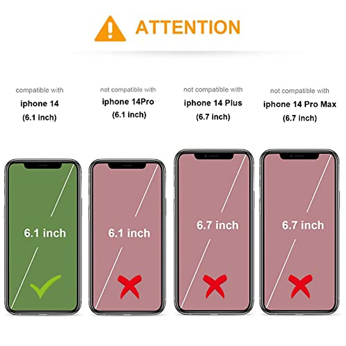 KIHUWEY Compatible with iPhone 14 Wallet Case Credit Card Holder, Premium Leather Kickstand Flip Hidden Magnetic Clasp Durable Shockproof Protective Cover for iPhone 14 6.1 inch (Black)