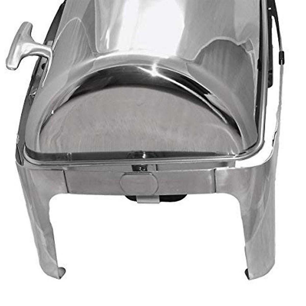 TigerChef Chafing Dish Buffet Set - Roll Top Chaffing Dishes Stainless Steel - 3 Chafer and Buffet Warmer Set with 6 Fuel Gel and 3 Plastic Tongs