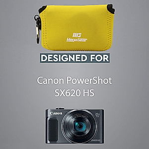 MegaGear MG1837 Ultra Light Neoprene Camera Case Compatible with Canon PowerShot SX620 HS - Yellow